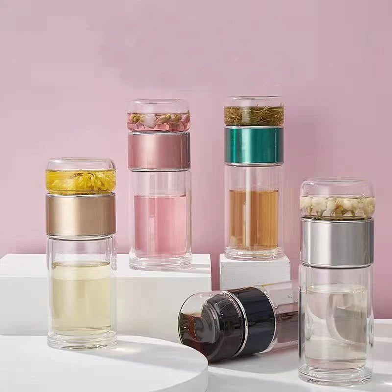 Loose Leaf Tea Water Bottle – Infuser Bottle On-the-Go | Kiyo Home